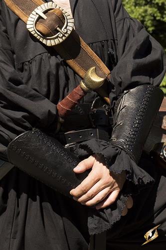 Squire armor, armskinner - Sort - Str. S - L | Faraos Webshop