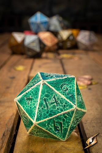 D20 - Weird Green - Skumterning - 8,5 cm | Faraos Webshop