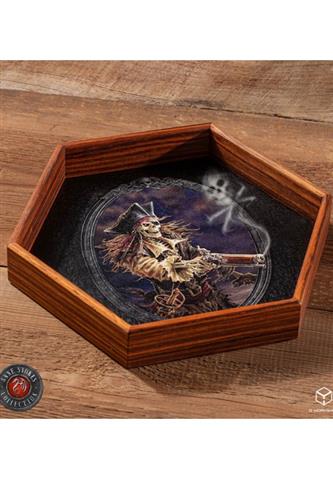 Anne Stokes Dice Tray: Pirate Skeleton - Raflebakke | Faraos Webshop