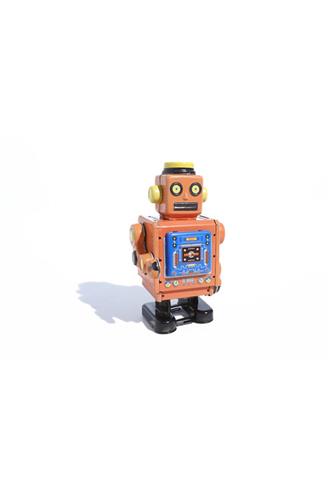 Walking Robot 10 cm - Tin Robot with Key | Faraos Webshop