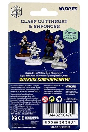 Critical Role Mini (umalet) - Clasp Cutthroat & Enforcer | Faraos Webshop