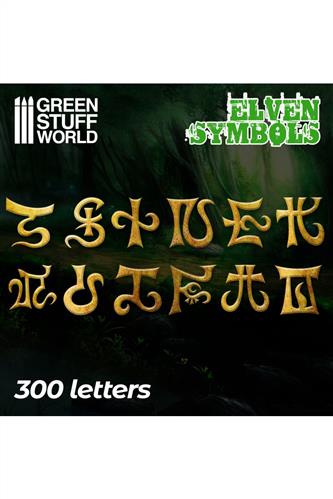 Elven Symbols, 300 Letters - Green Stuff World | Faraos Webshop