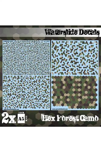 Hex Forest Camo - Waterslide Decals | Faraos Webshop