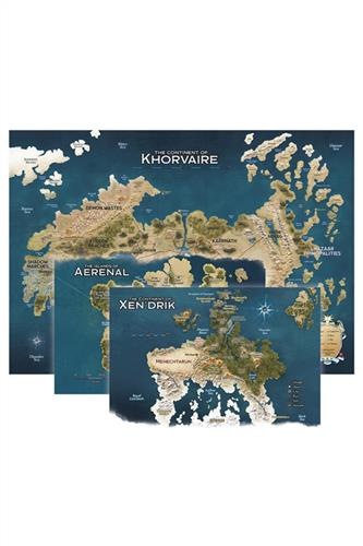 Eberron: Nations of Khorvaire Map - Vinylkort over Eberron | Faraos Webshop