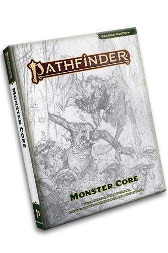 Monster Core - Sketch Cover - Pathfinder 2nd ed | Faraos Webshop