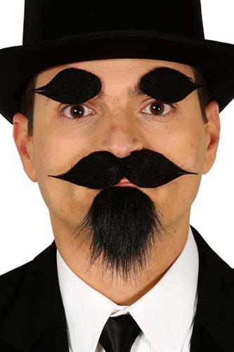 Skægsæt - Overskæg, fipskæg & øjenbryn | Faraos Webshop