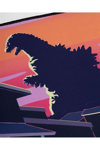 Godzilla Oversized Mousepad Japanese Godzilla Skyline - Godzilla ...