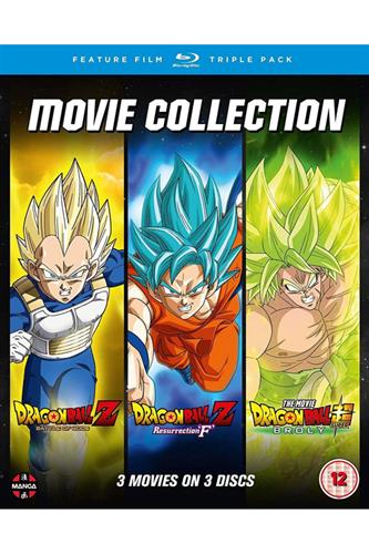 Dragon Ball Movie Trilogy Battle Of Gods Resurrection F Broly Blu