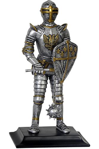 Ridder med skjold - 23 cm - Resin ridder | Faraos Webshop