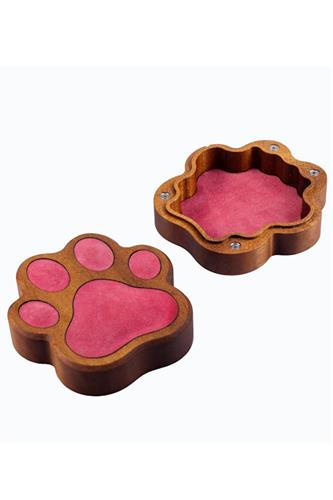 Cat Paw Dice Box - Terningæske (afrikansk valnød) | Faraos Webshop