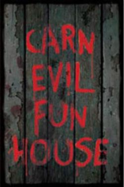 Metalskilt, Blodig - Carn Evil Fun House - Skilt - ca. 42,5 cm ...