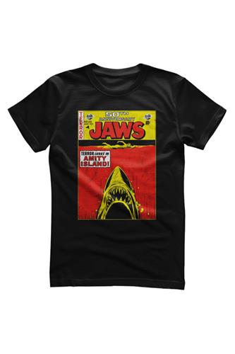 JAWS - 50th Anniversary T-Shirt - XX-Large / Black - JAWS T-shirt ...