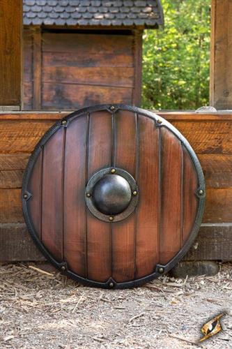 Viking skjold - 80 cm i diameter - Skjold | Faraos Webshop