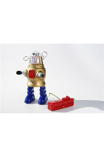 Robot Piston Head (B), Gold - Tin Robot | Faraos Webshop