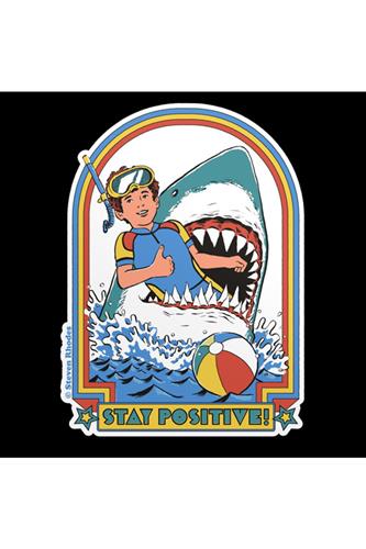 Steven Rhodes - Stay Positive Sticker - Klistermærke | Faraos Webshop