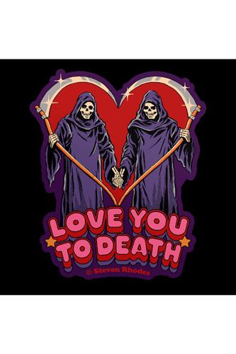 Steven Rhodes - I Love You To Death Sticker - klistermærke | Faraos Webshop