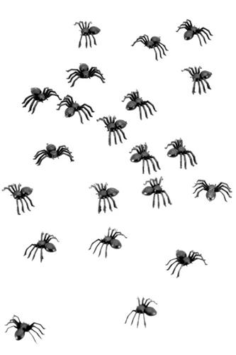 Små Edderkopper, - Ca. 80 stk., 1,5x2,3cm | Faraos Webshop