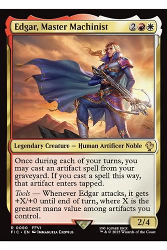 Edgar, Master Machinist - Final Fantasy Commander | Faraos Webshop