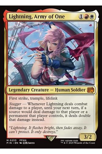 Lightning, Army of One - Final Fantasy | Faraos Webshop