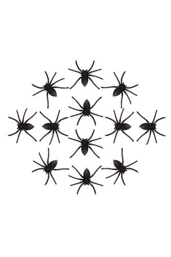 Små Sorte Edderkopper - 12 stk. | Faraos Webshop