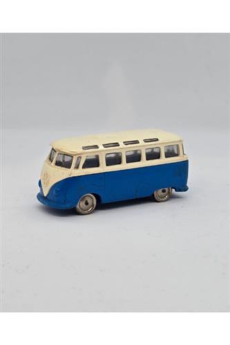 White HO Scale VW Minibus with Blue Base - 1 Antal Dele Samba Bus ...