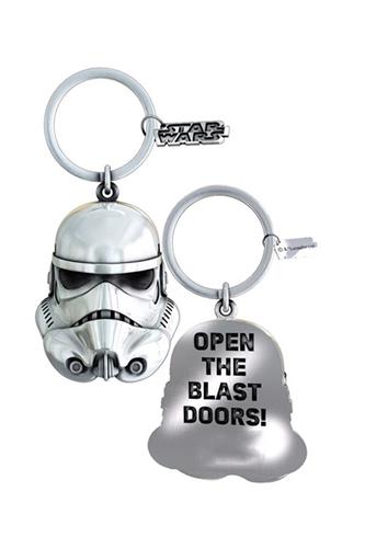 Star Wars Keychain (Silver Plated) Stormtrooper opens the Blast Doors ...