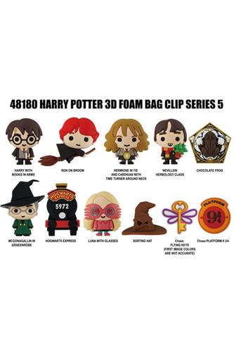 Harry Potter - 3D PVC Bag Clips, Series 5 - Blind Bag, Keychain ...
