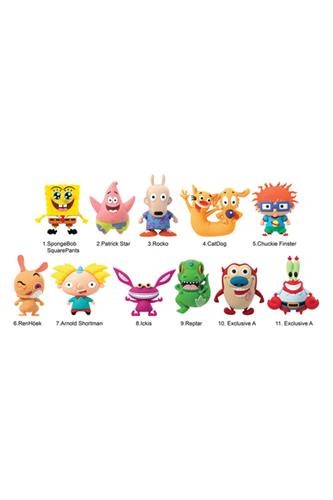 Nickelodeon Classics 3D PVC Bag Clips Series 1 | Faraos Webshop