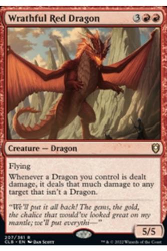 Wrathful Red Dragon - Commander Legends: Battle for Baldur's Gate ...