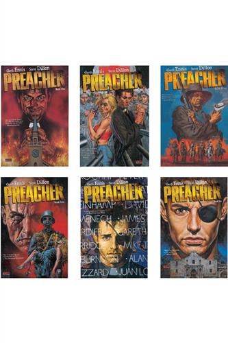 Preacher Book 1-6 (Pakketilbud) - Garth Ennis & Steve Dillon | Faraos ...
