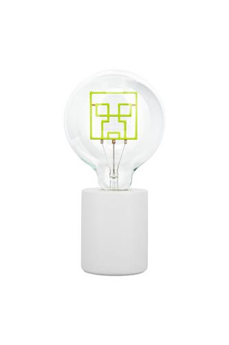 Lamp Creeper with Neon LED Light Bulb E27 - Minecraft | Faraos Webshop