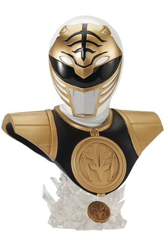 Power Rangers Legends in 3D White Ranger 1/2 Scale Bust 25 cm - Diamond ...