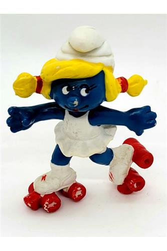 2.0126 Rollerskate Smurfette - Original Smølf - 1981 Almindelig ...