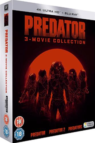 Predator Trilogy - Predator / Predator 2 / Predators 4K Ultra HD + Blu ...